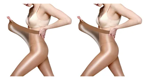 2kit Pantimedias Sexy Aceite Brillante Pantimedias Meses Sin Intereses
