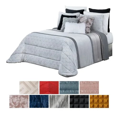 Cobertor King Size Jumbo Edredón Invernal Luxus + Fundas Color Polanco ... Cobertor King Size Jumbo Edredón Invernal Luxus + Fundas Color Polanco ...
