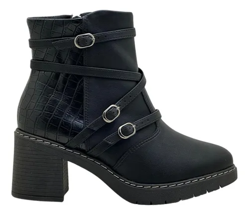 Bota Piccadilly Cano Medio Salto Quadrado Tratorado 769002 | Frete grátis