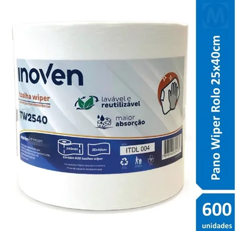 Toalha Pano Ultra Absorvente Limpeza Wiper Rolo Bobina 600un | Frete grátis Toalha Pano Ultra Absorvente Limpeza Wiper Rolo Bobina 600un | Frete grátis