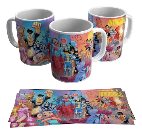 Taza Blanca 11 Oz / Invincible , M03 (1 Pz) | Meses sin interés