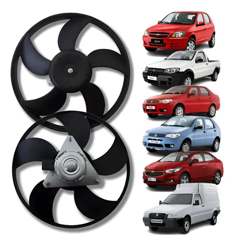 Eletroventilador Fiat Palio Siena Strada 2000 A 2015 Sem Ar | Frete grátis