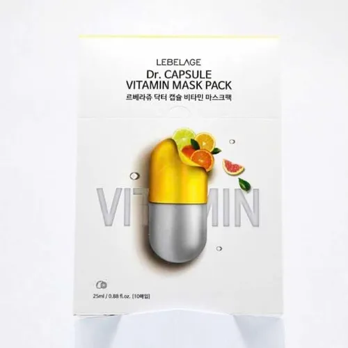 Mascarilla Facial Coreana Aclarante Dr Capsula Vitamina 10pz Meses
