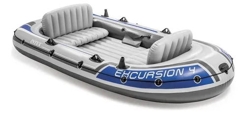 Bote Barco Inflável Excursion Para 4 Pessoas Intex | Parcelamento sem juros Bote Barco Inflável Excursion Para 4 Pessoas Intex | Parcelamento sem juros