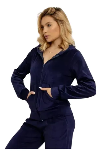 Conjunto Moletom Feminino Veludo Plush Com Capuz Inverno | Frete grátis Conjunto Moletom Feminino Veludo Plush Com Capuz Inverno | Frete grátis