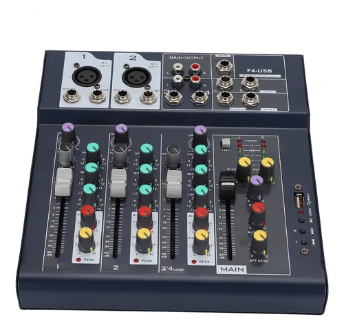 Mezclador De Escenario De 4 Canales F4 Usb Performance Karao Cuotas