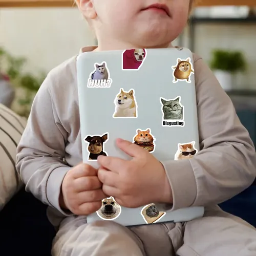 Adesivos De Diário Diy Com Meme De Gato E Cachorro De 500 Ro | MercadoLivre