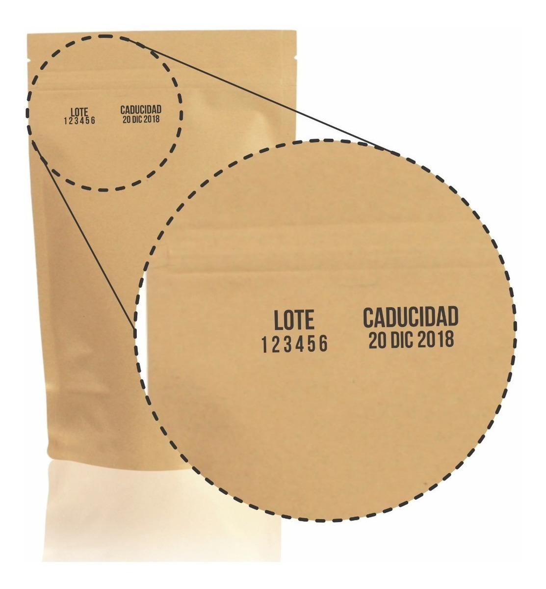 Sello Lote Y Caducidad Folio Fecha Personalizado Envío Gratis