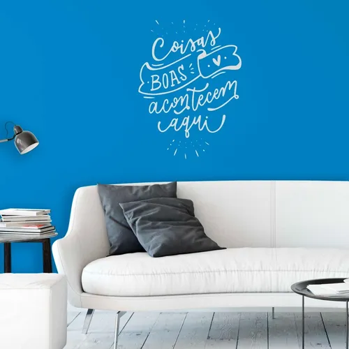 Adesivo Decorativo De Parede Quarto Coisas Boas Acontecem