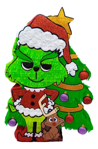 Piñata Grinch Tipo Tambor Meses Sin Interés