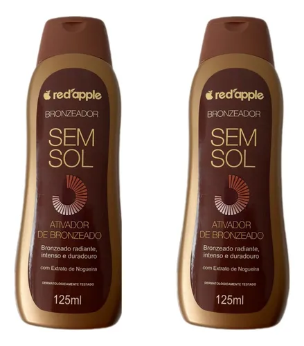 Auto Bronzeador Red Apple Sem Sol C/ 2 Un 125ml | Parcelamento sem juros
