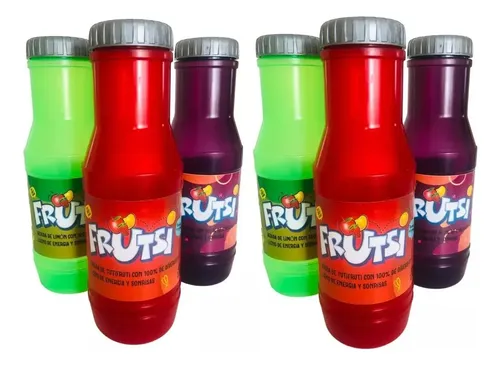 Vaso Botella Plástico Frutsi Bebidas Fiesta ( 33pzas ) | Envío gratis