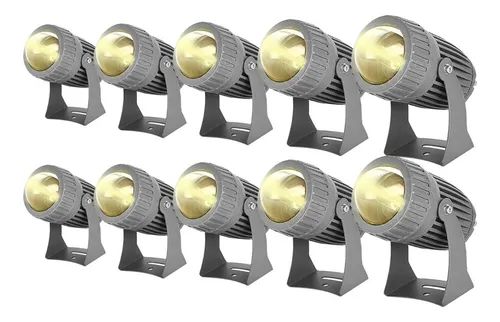 Kit de 10 focos LED Pimbim de 10 W con forma de globo con espejo blanco ... Kit de 10 focos LED Pimbim de 10 W con forma de globo con espejo blanco ...