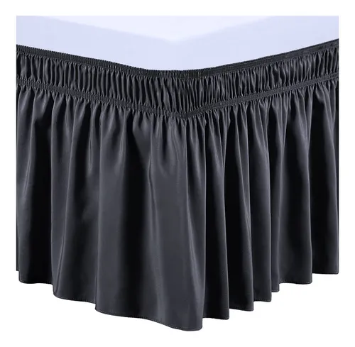 Wrap Around Ruffled Bed Skirt For King Beds 15 Pulgadas Drop Meses