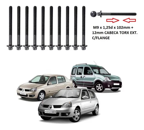 Parafuso Cabecote Motor Renault Twingo 1 2 8v 96 Bloco D7f
