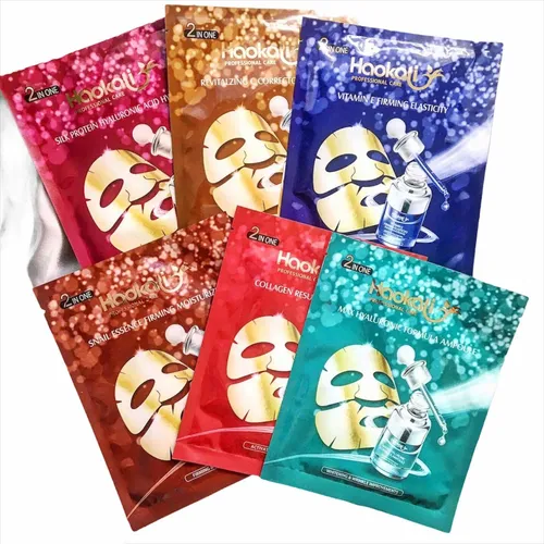 Pack 12 Mascarillas Faciales Hialuronico Colageno Snail Cuotas Sin