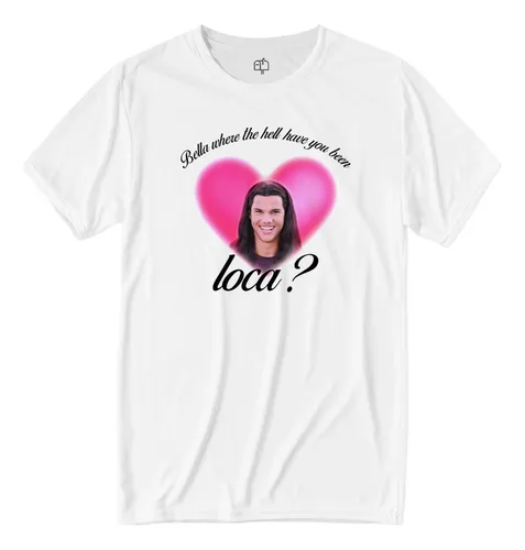 Playera Aesthetic Crepúsculo Jacob Bella Loca Unisex Blanca | MercadoLibre