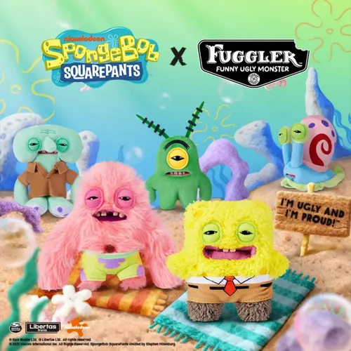 X Fuggler Spongebob Llavero Peluche Dientes Feos 12cm | Meses sin interés