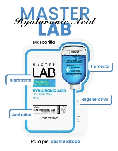 Mascarilla Facial Ácido Hialurónico Hidratante Tonymoly Meses Sin Interés