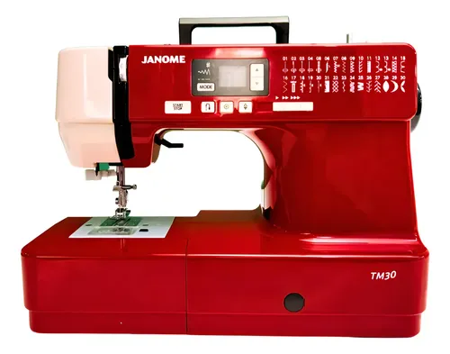 Máquina De Coser Computarizada Doméstica Tm30 Janome Rojo | Meses sin ...