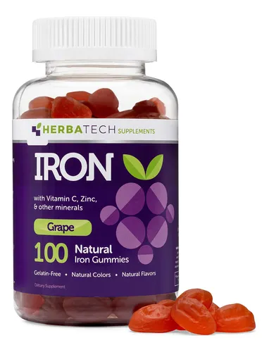 Iron Gummies Herbatech Chewable Multivitamin For Adults/kids | MercadoLivre