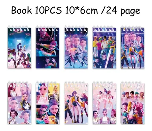 A, Kp 10 Unidades De Kpop Demon Hunter/libreta Pasta Dura, | Meses sin ...