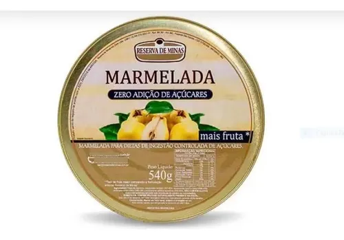 Goiabada Marmelada Figada E Bananada Zero Açúcar Lata 540g