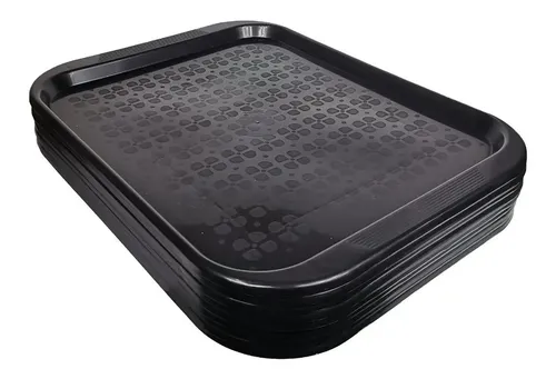 40 Charolas Restauranteras Plástico 45x35cm Bandeja Mesero | Envío gratis