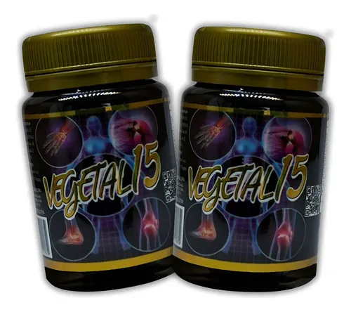 Vegetal 15 Original Kit Com 2 Frascos Nova Embalagem 15 Caps Sem Sabor ...