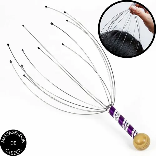 Anti Stress Massageador De Cabeça Coroa Relaxante 12 Pontas Mercadolivre