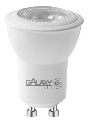 Lampada Led Mini Dicroica Mr11 4w 3000k Biv Gu10 Galaxy Parcelamento