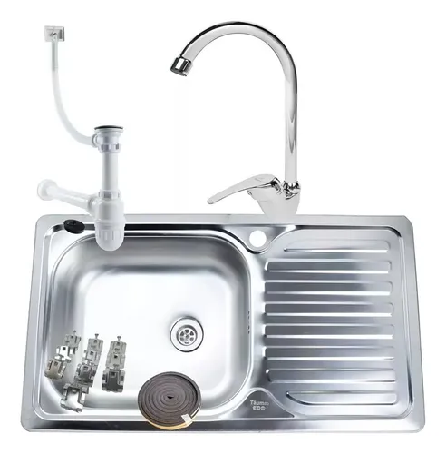 Cuba para cozinha simple Täumm Inox 80x44 derecho de aço inoxidável ... Cuba para cozinha simple Täumm Inox 80x44 derecho de aço inoxidável ...