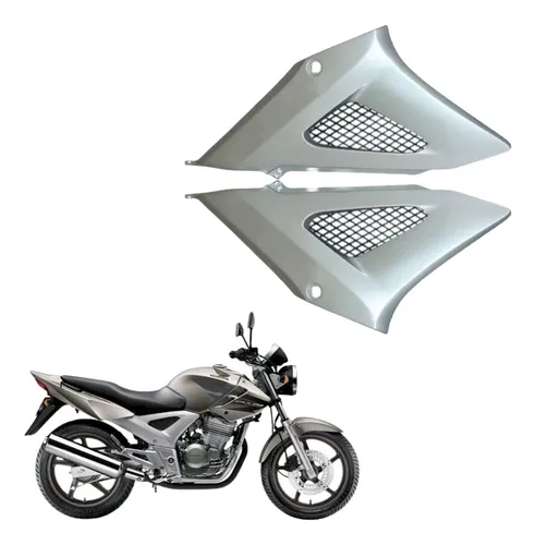 Par Tampa Lateral Twister Cbx250 01 A 08 Prata Sportive Parcelamento