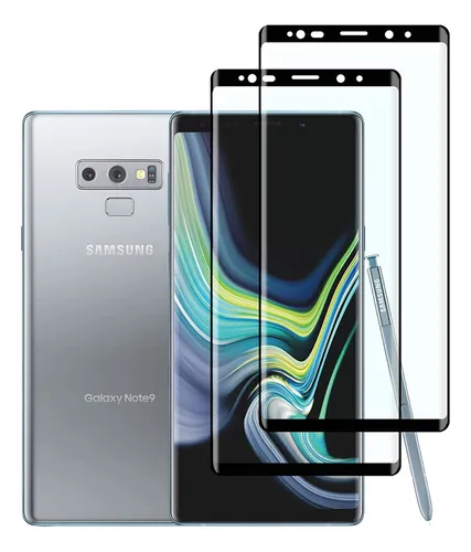2piezas Mica De Cristal Templado Curvo 3d Para Samsung Note9 Cuotas