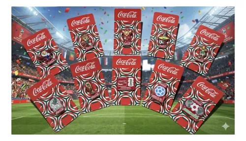 Pines Coca Cola Copa Mundial 2026 Colección Completa Mundial México