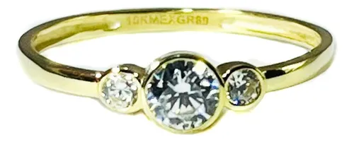 Anillo En Oro De 10k Con Zirconia Triple | Meses sin interés Anillo En Oro De 10k Con Zirconia Triple | Meses sin interés
