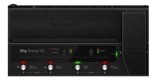 Irig Stomp I/o Ik Multimedia Pedaleira Controladora Midi Usb Cor Preto ...