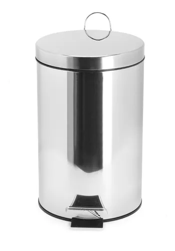Tacho Basura Cesto Residuos 12 Litros Pedal Acero Inoxidable Tacho Basura Cesto Residuos 12 Litros Pedal Acero Inoxidable