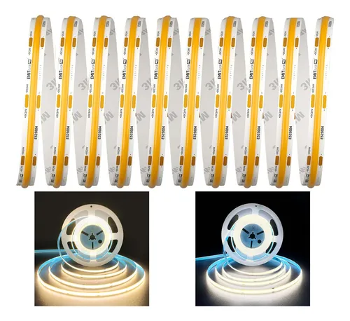 10m Tira Led Cob Flexible Rollo Parches Ultrafinos 24v Tiras | Meses sin interés