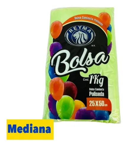 Bolsa De Camiseta Reyma Poliseda Mediana 25x50 Cm 5 Kg Mercadolibre