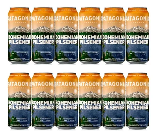 Cerveza Patagonia Bohemian Lata 473ml Pack X12 Fullescabio