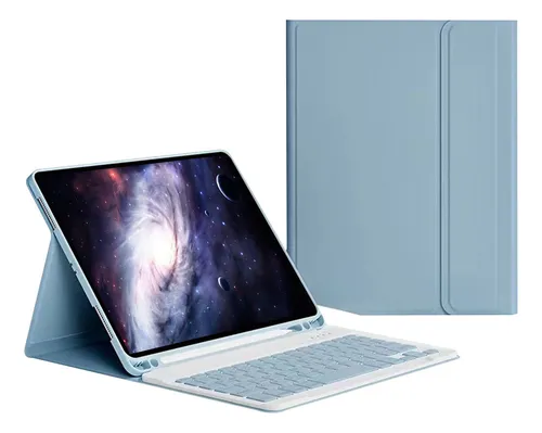Capa Para Tablet + Teclado Bluetooth Para iPad Mini6 Cor Azul Eneovado ... Capa Para Tablet + Teclado Bluetooth Para iPad Mini6 Cor Azul Eneovado ...