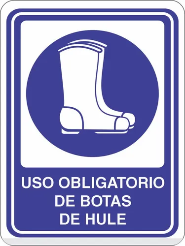 Señalamiento Uso Obligatorio De Botas De Hule 30x40 | MercadoLibre Señalamiento Uso Obligatorio De Botas De Hule 30x40 | MercadoLibre