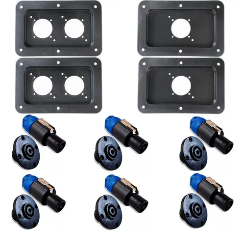 Kit Speakon Para 4 Caixas De Som Completo | Frete grátis Kit Speakon Para 4 Caixas De Som Completo | Frete grátis