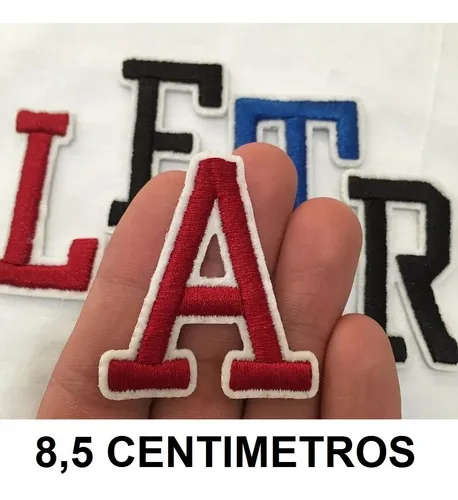 Kit 10 Letra Patch Aplique Bordado Termocolante 8 Cm | MercadoLivre Kit 10 Letra Patch Aplique Bordado Termocolante 8 Cm | MercadoLivre