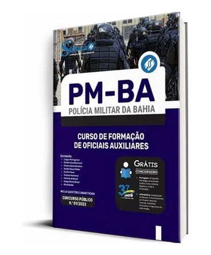 Apostila Pm Ba 2023 Curso De Formação De Oficiais Auxiliares