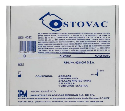 Ipm - Bolsas Para Colostomía Ostovac Infantil (caja Con 10) | Envío gratis