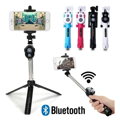 Palo Selfie Stick Y Trípode 2en1 Bluetooth Control Celular 4 Cuotas