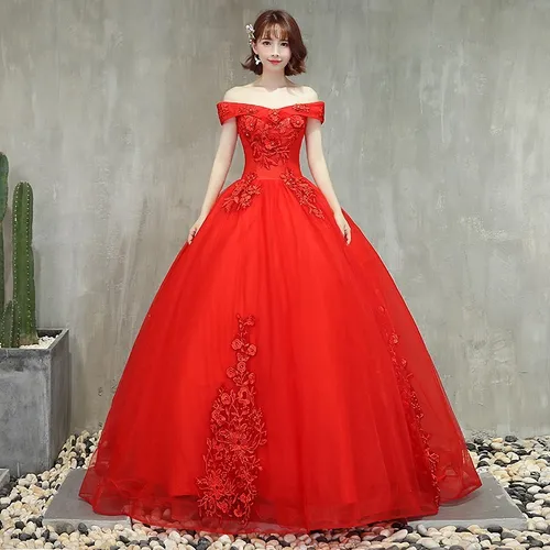 Vestido Quinceañera Xv Años Strapless Princesa Apliqués Rojo Envío Gratis