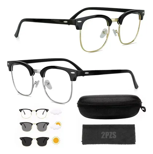 2pz Lentes Fotocromática Gafa Con Filtro De Luz Azul Unisexo | MercadoLibre